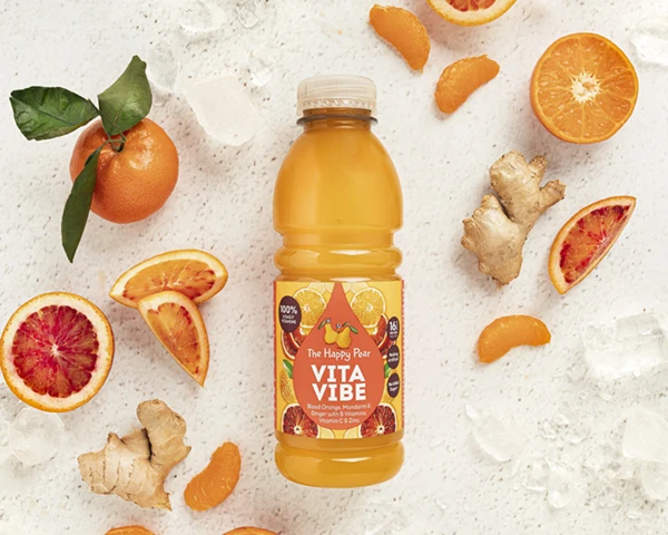 Vita Vibe Blood Orange, Mandarin & Ginger 500ml - The Happy Pear