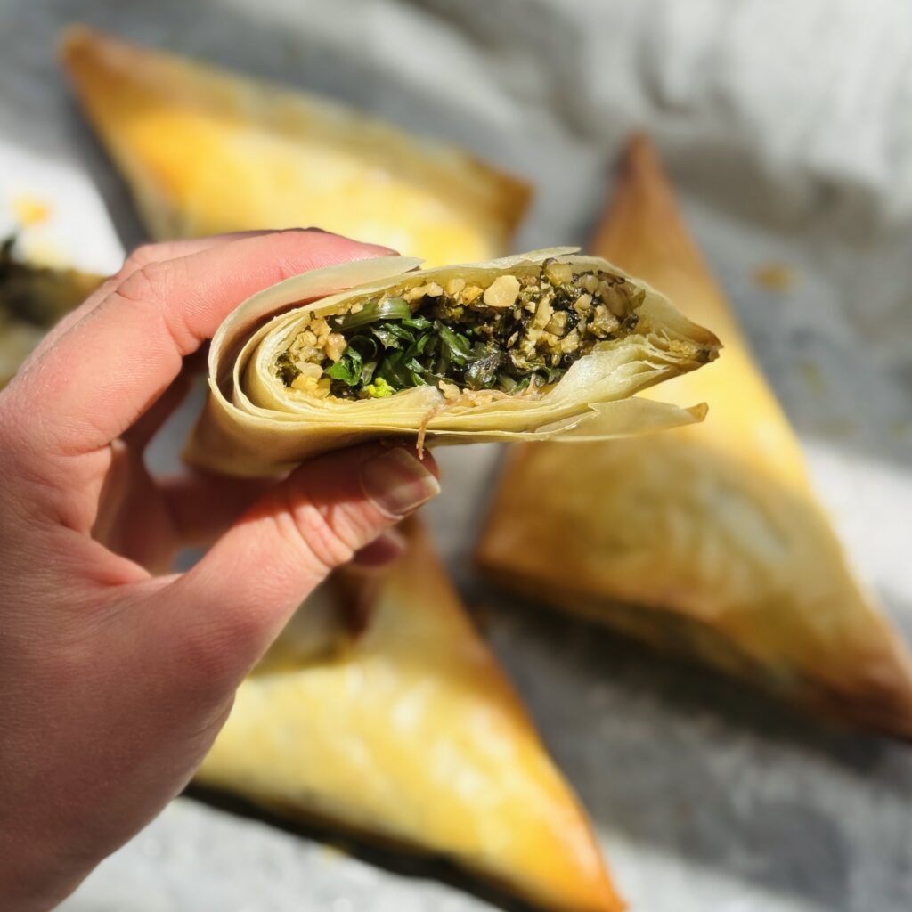 Greek-Style Spanakopita Parcels - The Happy Pear