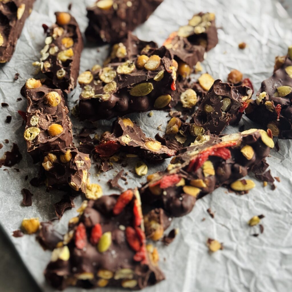 Chocolate Chickpea Bark - The Happy Pear