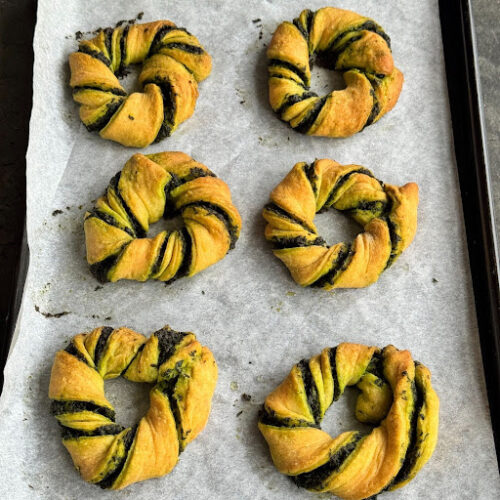 Wild Garlic Bread Swirls - The Happy Pear